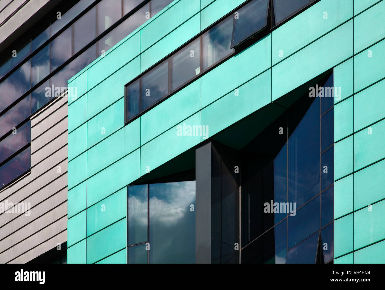 Architectural detail - Colorful cladding on an Edinburgh office ...