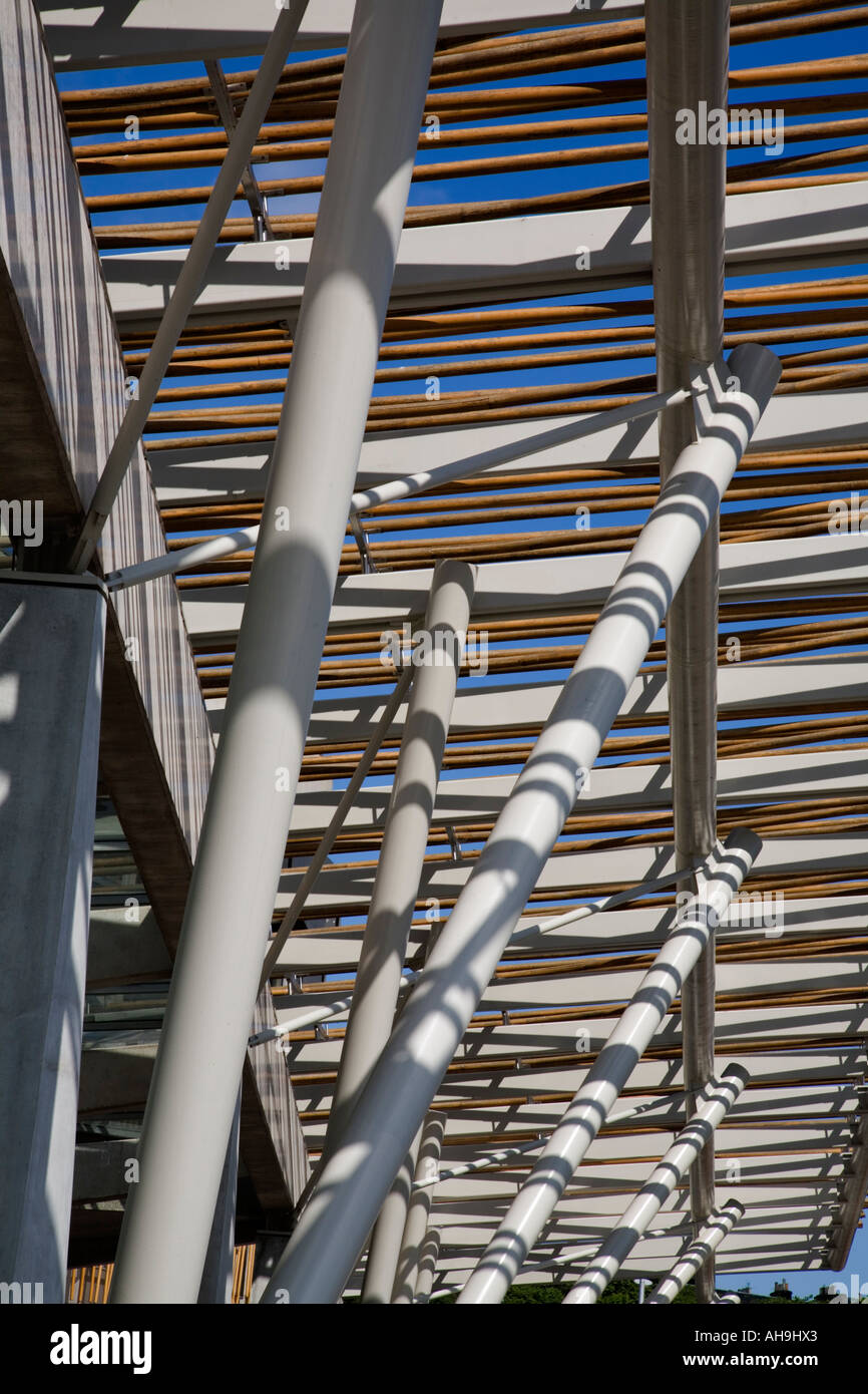 Architectural detail - Timber canopy at the entrance to The Scottish ...