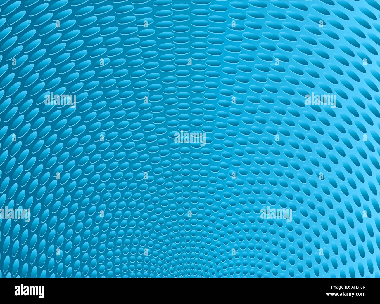 Illustrated background with oval shapes in perspective in blue and cyan ...