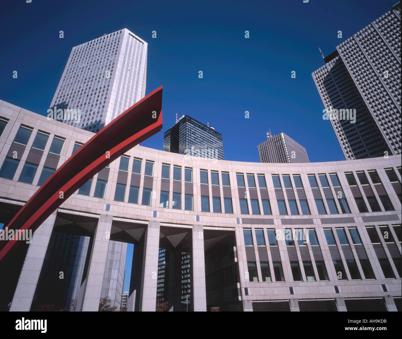 Modern office buildings in the Shinjuku District Tokyo Japan Stock ...
