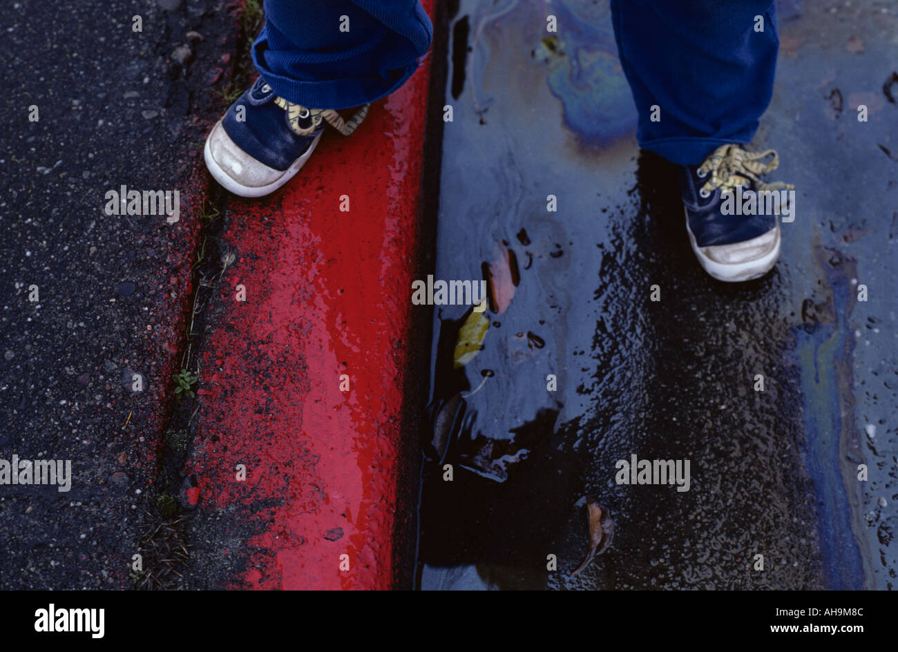 Oil puddles hi-res stock photography and images - Alamy