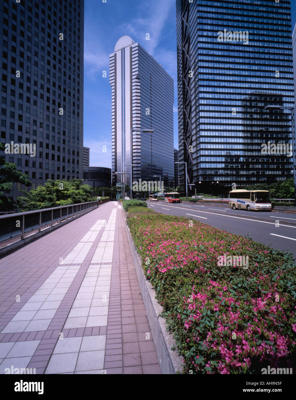 Modern office building in the Shinjuku District Tokyo Japan Stock Photo ...