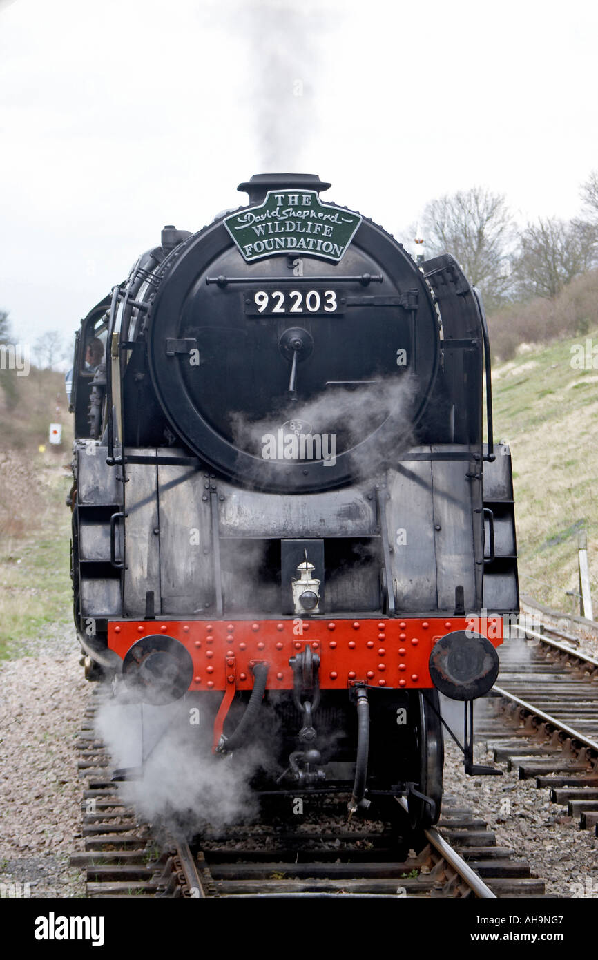 Steam Engine 92203 Black Prince at Toddington Station on ...