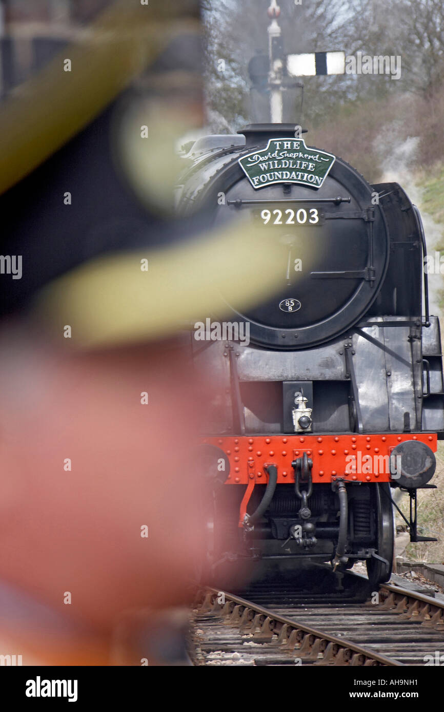 Steam Engine 92203 Black Prince at Toddington Station on ...