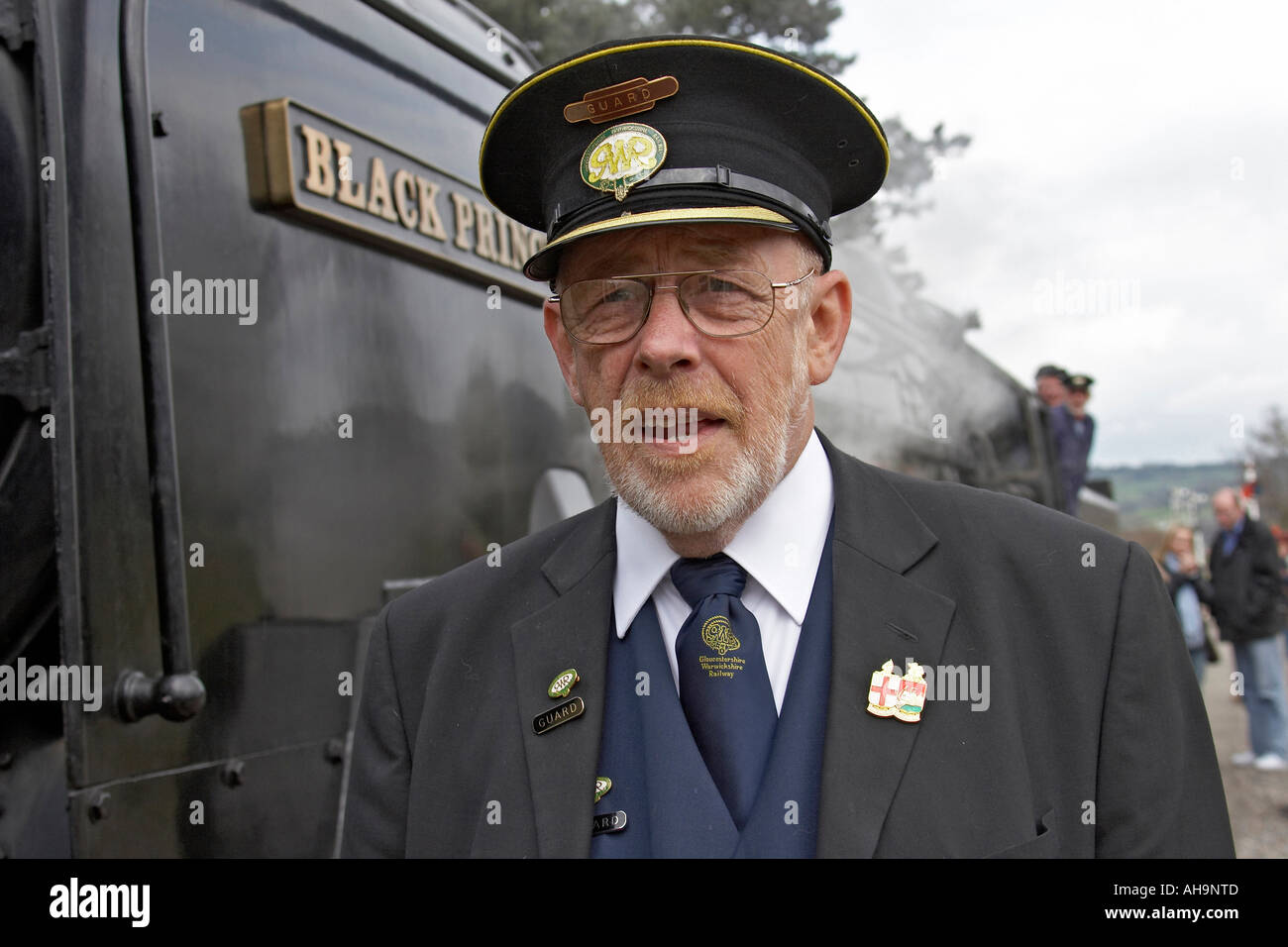 Black train guard uk hi-res stock photography and images - Alamy