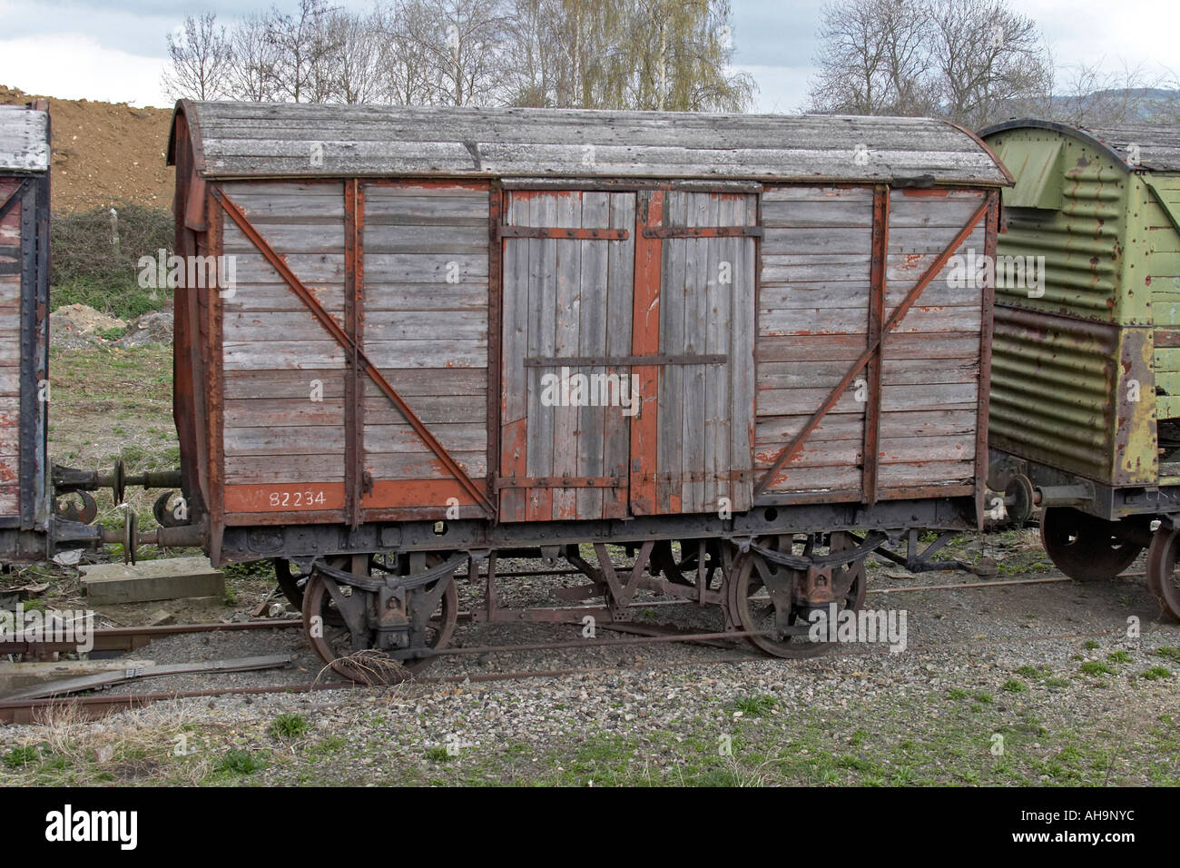 Old freight wagons on Gloucestershire Warwickshire Railway GWR England ...