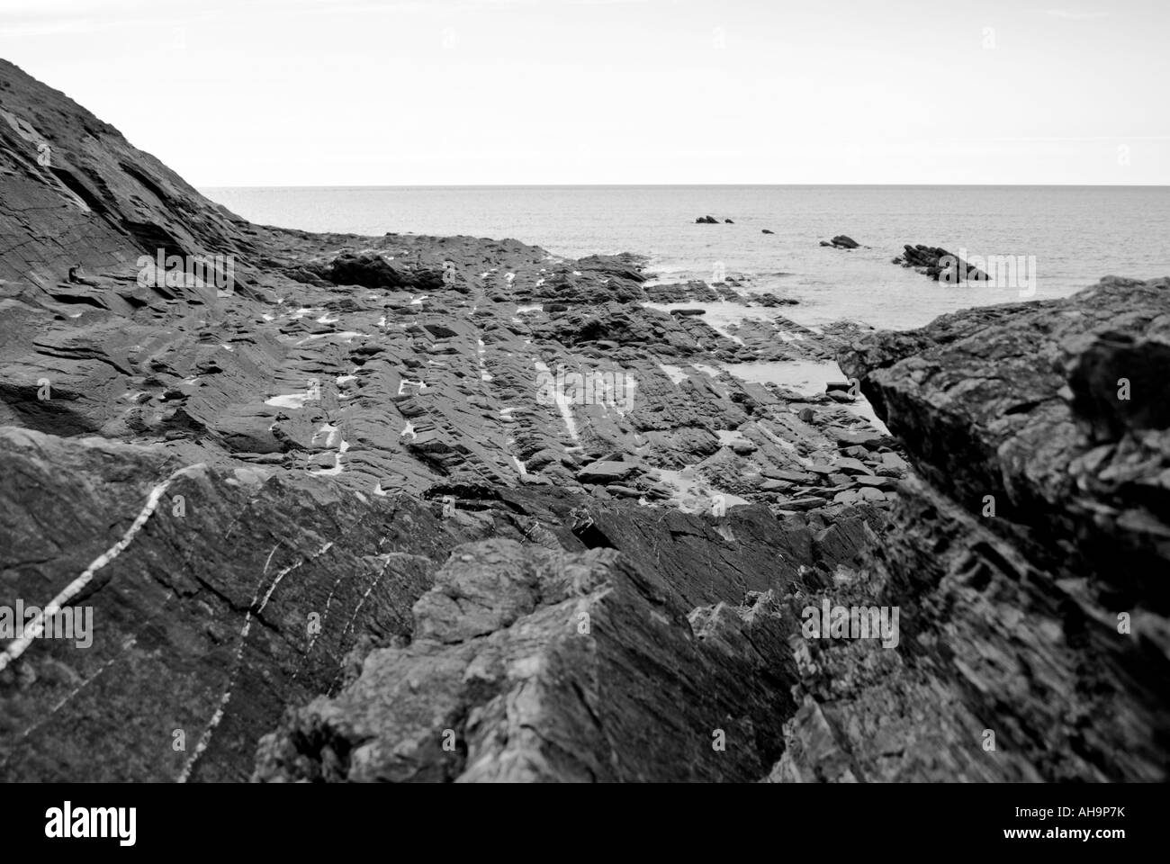 Crackington formation Black and White Stock Photos & Images - Alamy
