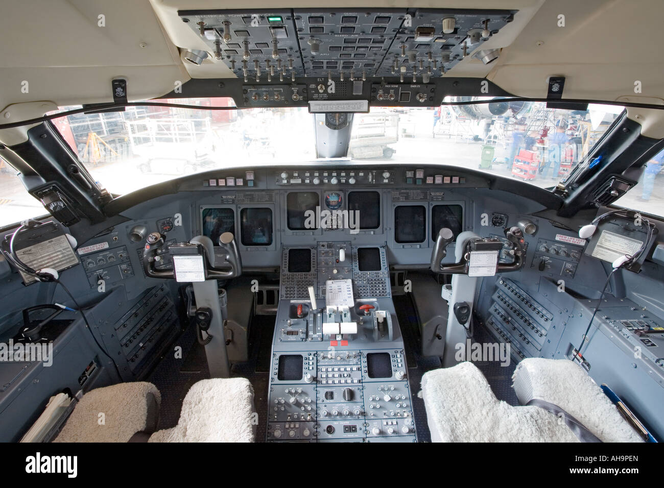 in the cockpit Stock Photo - Alamy