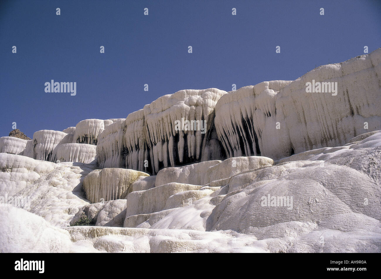 Travertine terraces of Pamukkale,Turkey Stock Photo - Alamy