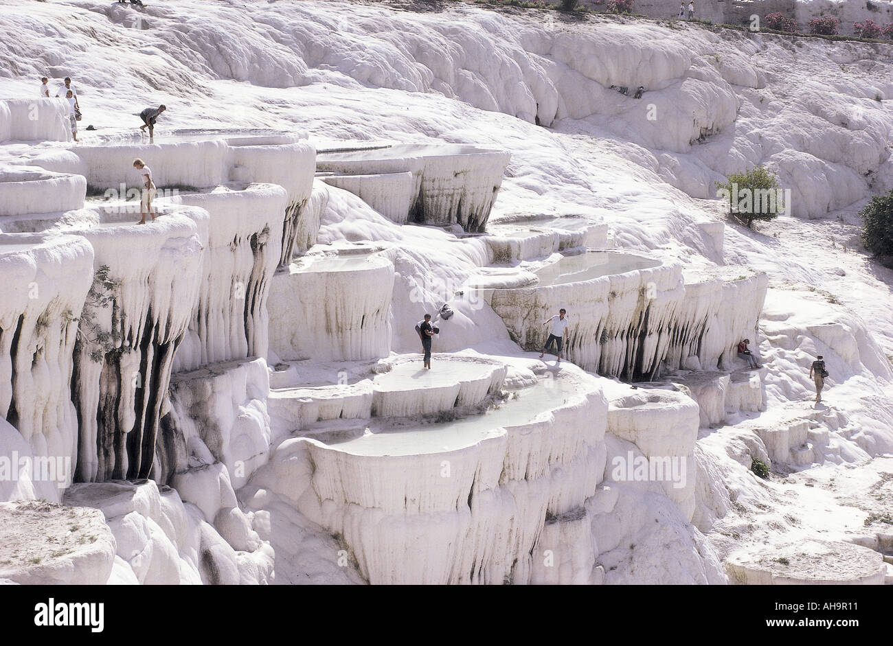 Travertine terraces of Pamukkale,Turkey Stock Photo - Alamy