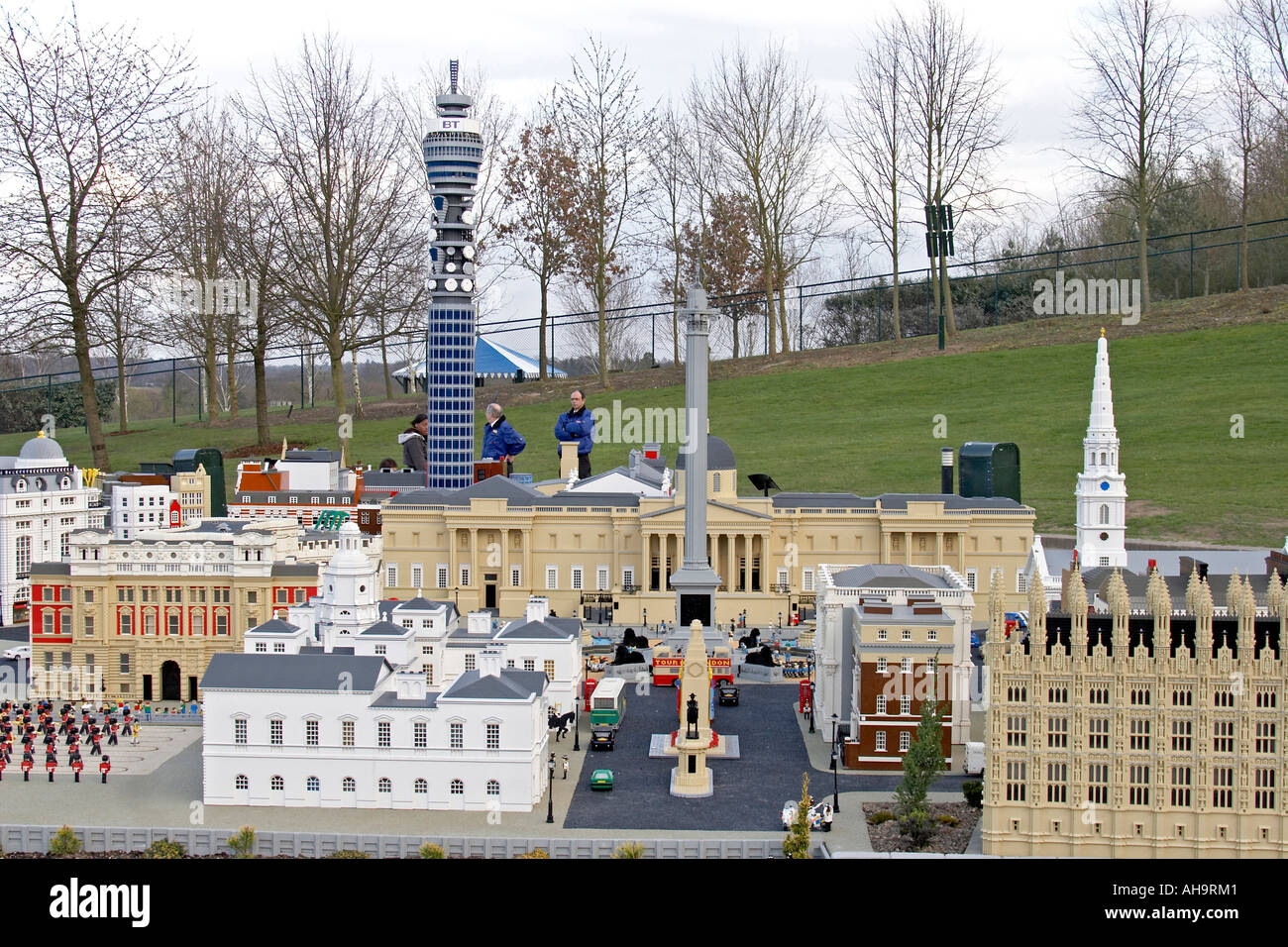 Model of buildings in London area of Miniland in Legoland theme park ...