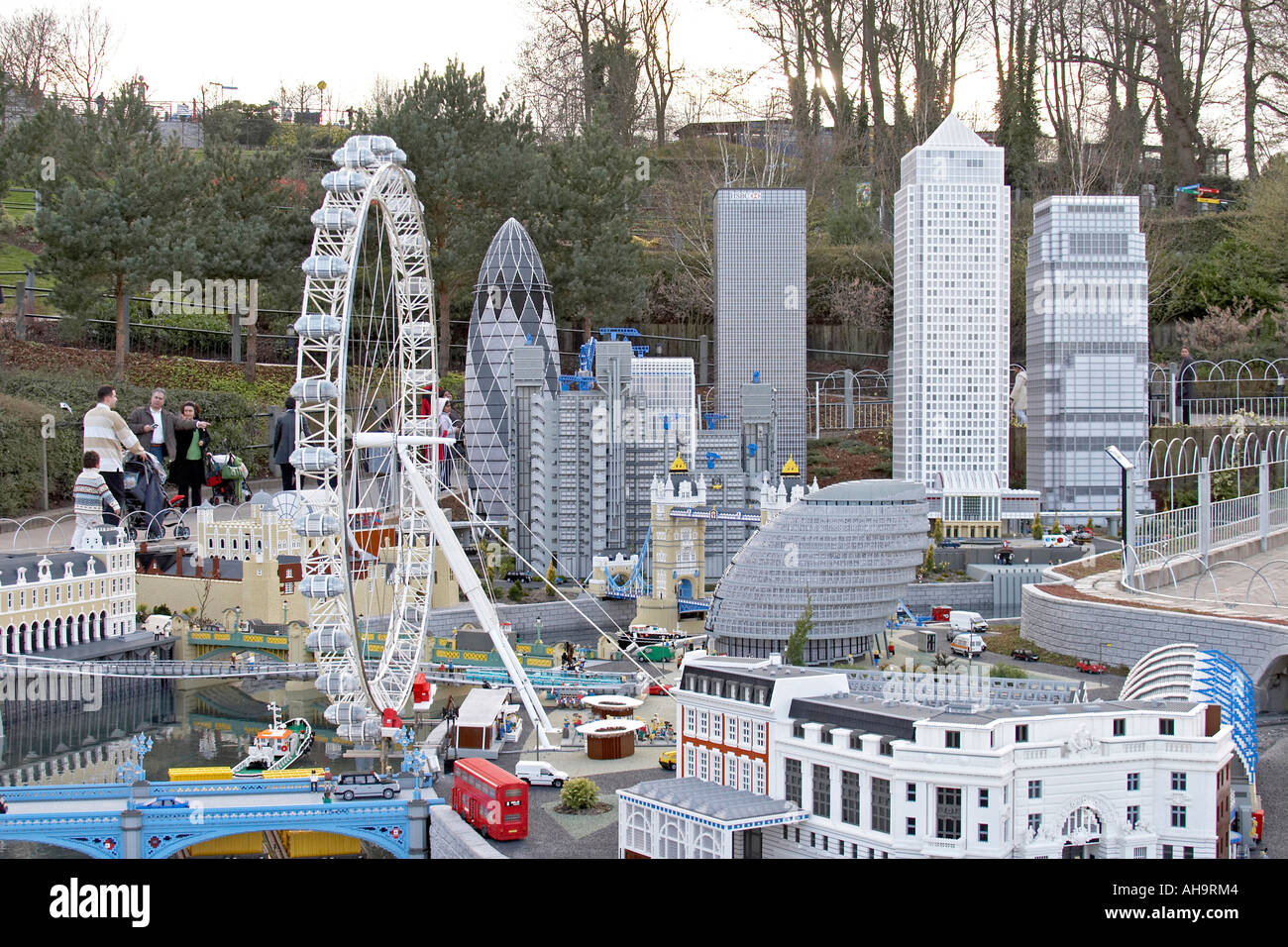 Model of BA London Eye and other buildings in London area of Miniland ...