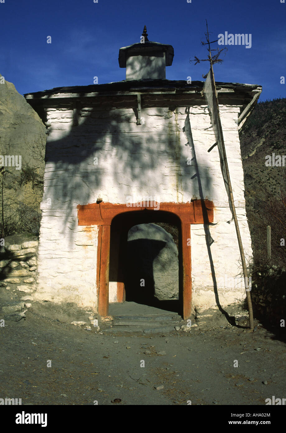 Gateway to Marpha , Nepal Stock Photo - Alamy