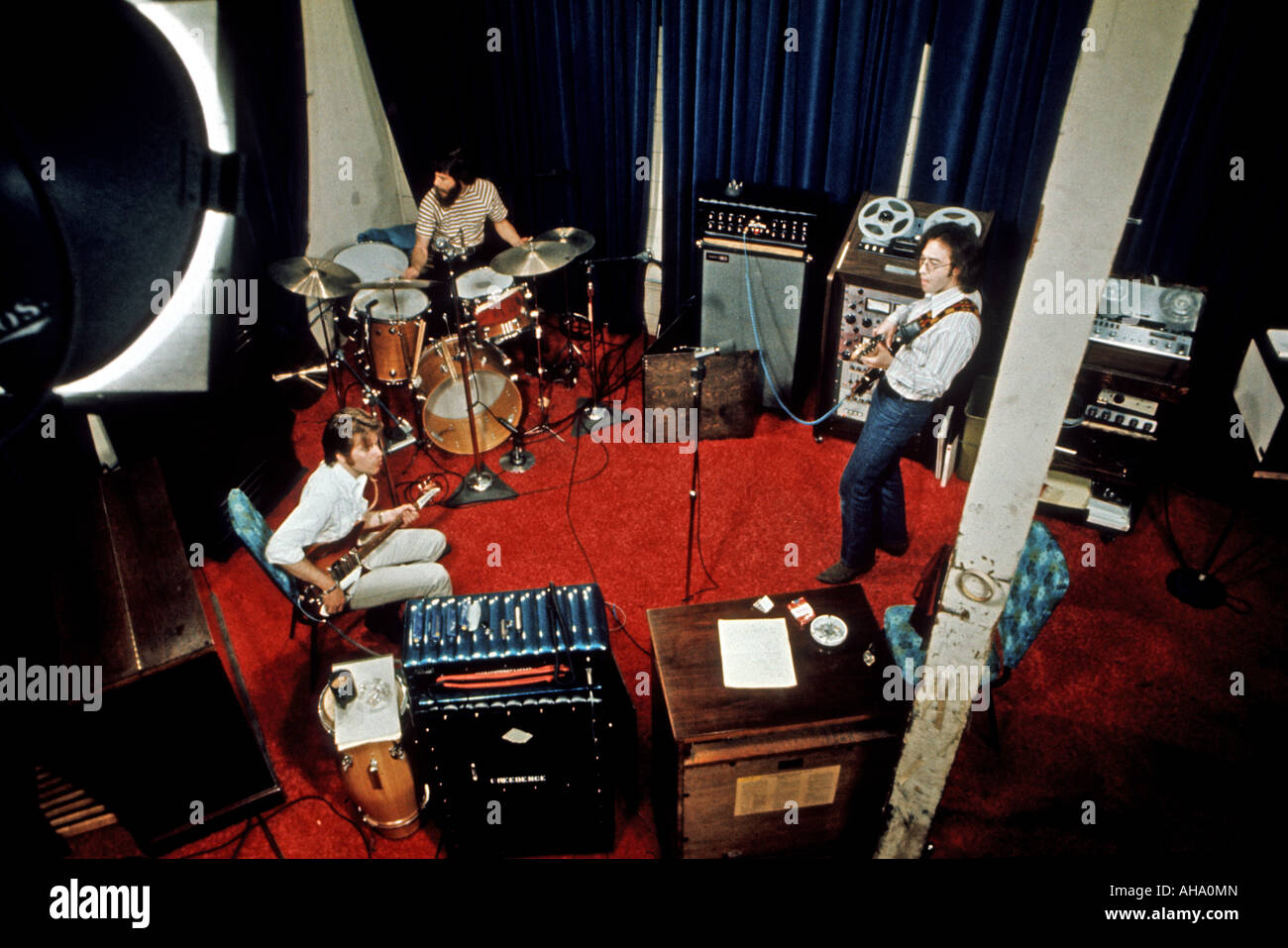 CREEDENCE CLEARWATER REVIVAL US group recording about 1971 Stock Photo ...