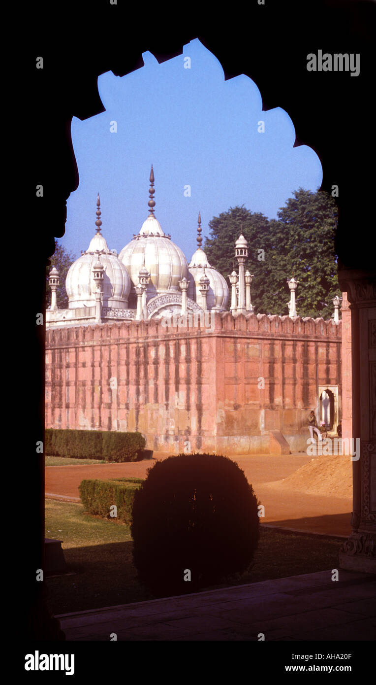 Pearl Mosque, Red Fort, Old Delhi India Stock Photo - Alamy