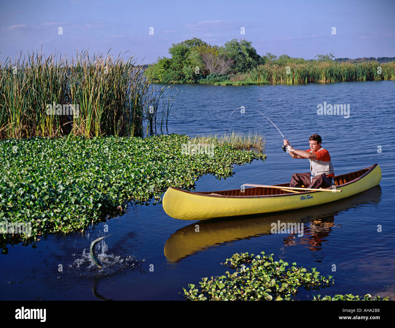 Canoe fishing hi-res stock photography and images - Alamy