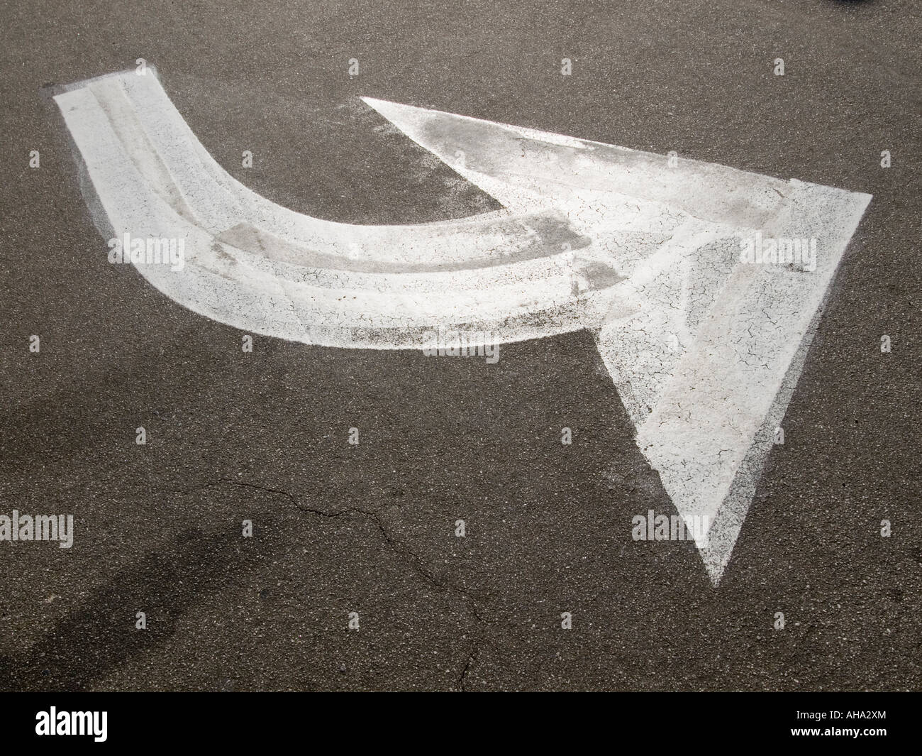 Traffic arrows on road Stock Photo - Alamy