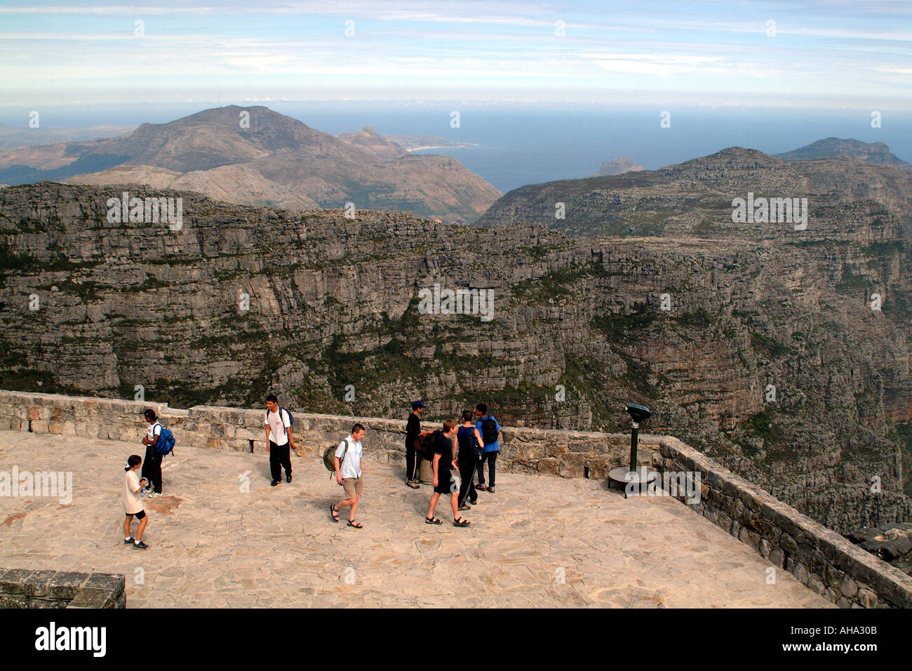 Table Mountain Summit Cape Town South Africa RSA Stock Photo - Alamy