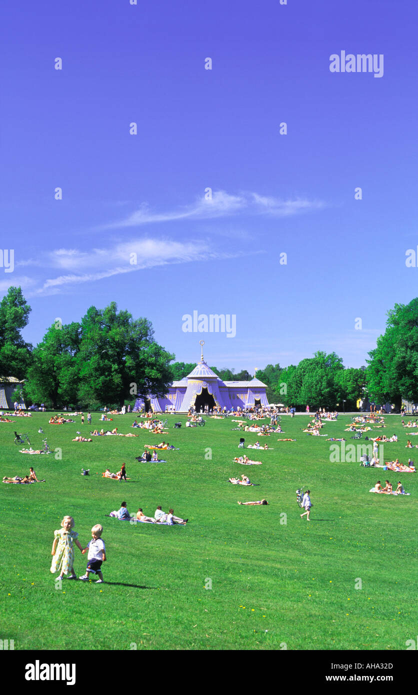 SWEDEN STOCKHOLM HAGA PARK HAGAPARKEN POPULAR RECREATION SPOT Stock ...