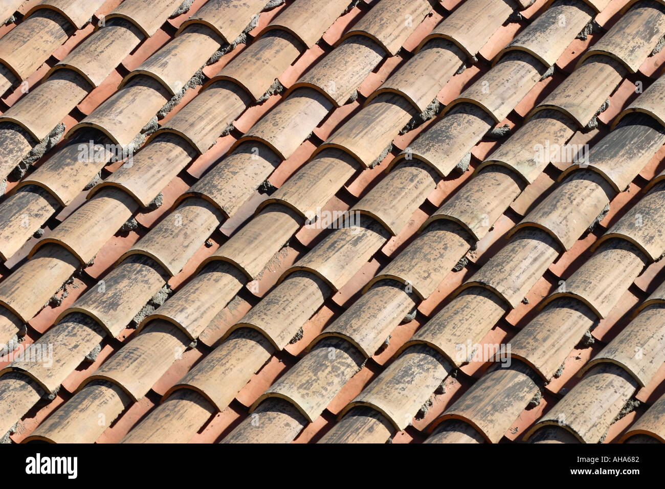 Mediterranean roof tiles Stock Photo - Alamy