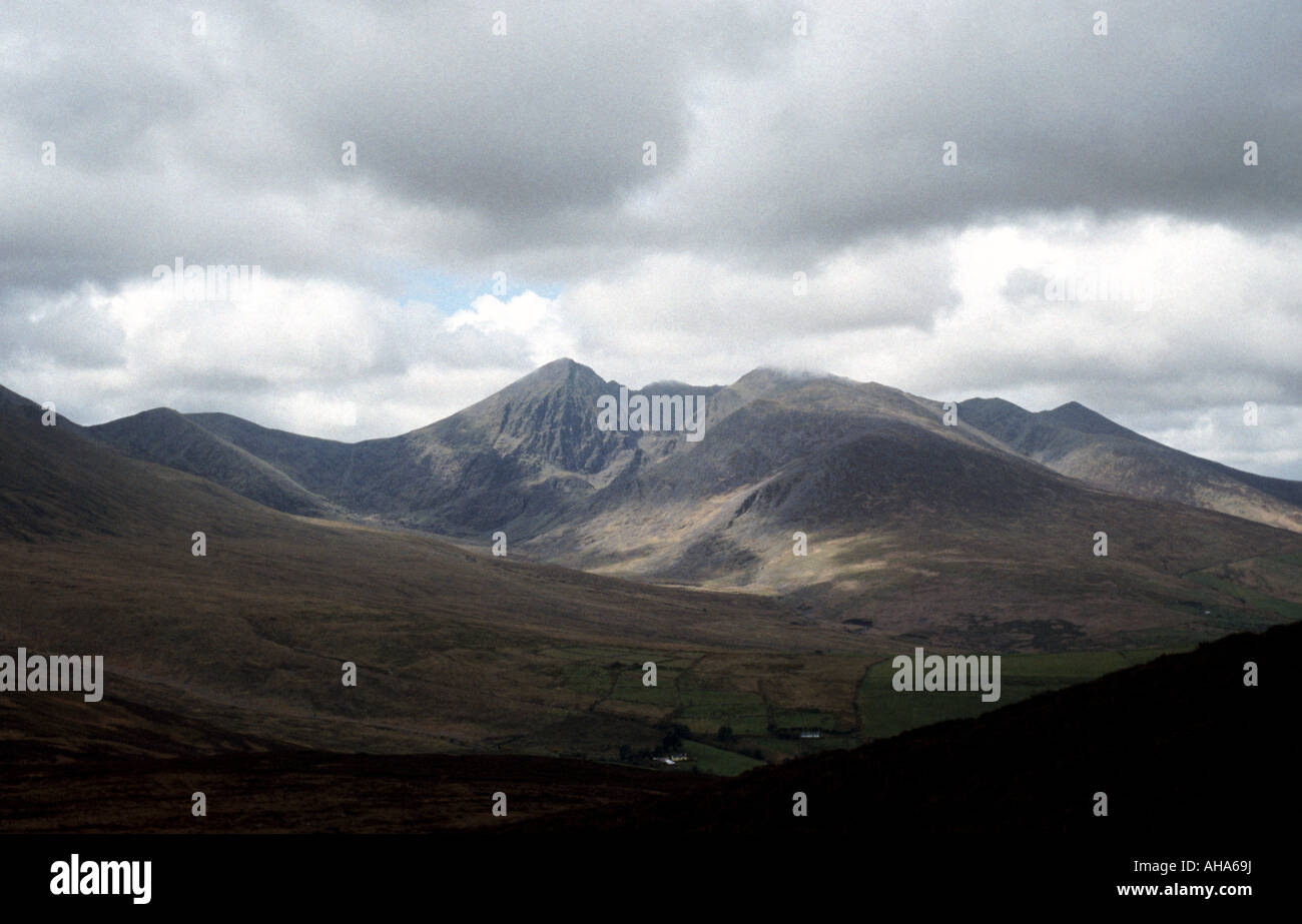 Macgillycuddys Reeks Ireland County Kerry Killarney National Park Stock ...