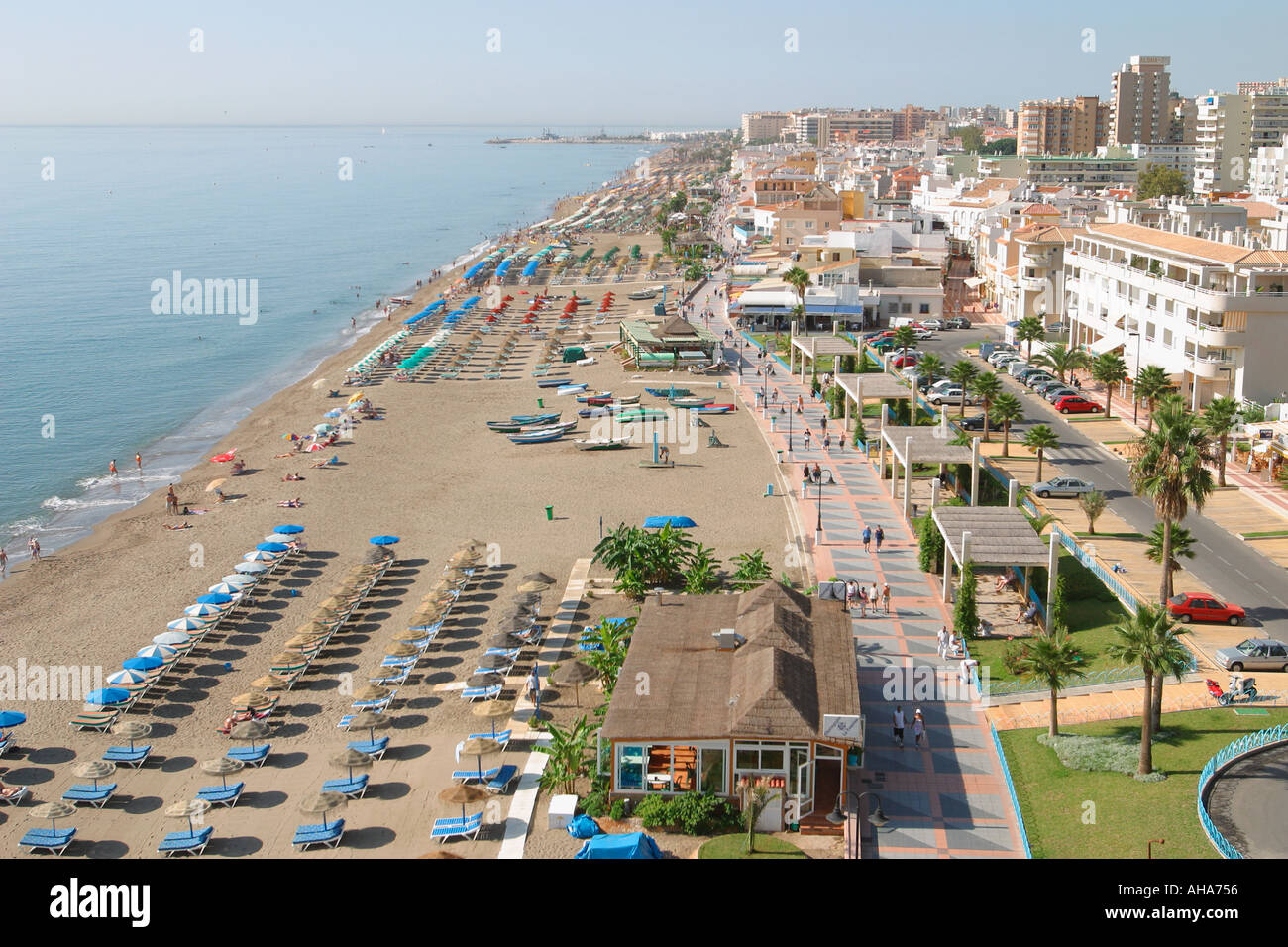 Torremolinos, Costa del Sol, Spain. La Carihuela beach Stock Photo ...