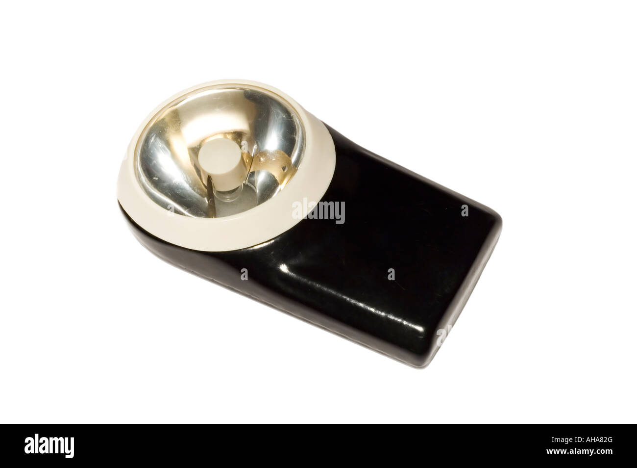 series object on white isolated Man s accessory Old Flash light Stock ...