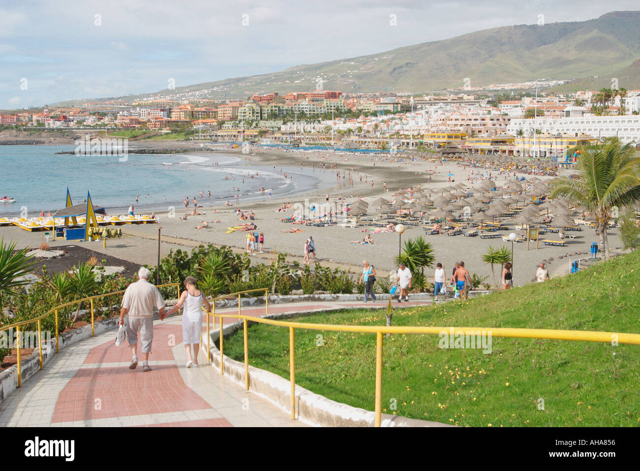 Playa Fañabe Costa Adeje Tenerife Canary Islands Spain Stock Photo - Alamy