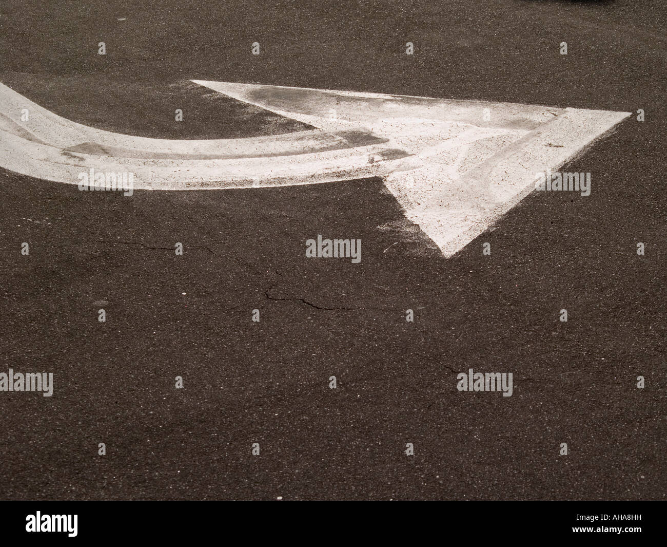 Traffic arrows on road Stock Photo - Alamy