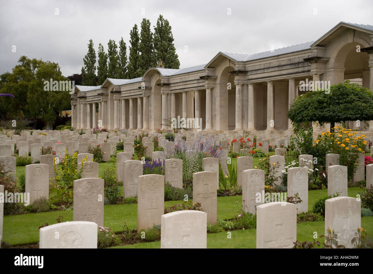 Cemetery at the Memorial to the British Missing of the First World War ...