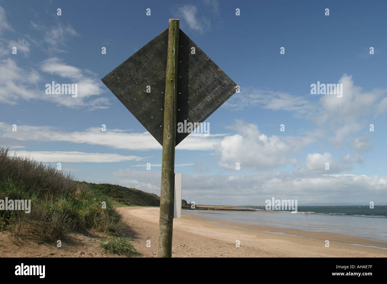 road sign with sea view Stock Photo - Alamy