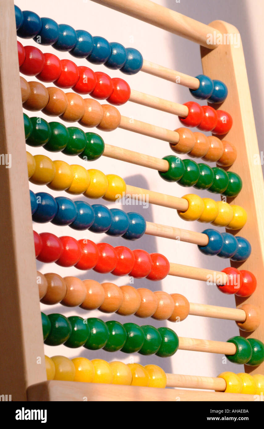 Counting frame or abacus Stock Photo - Alamy
