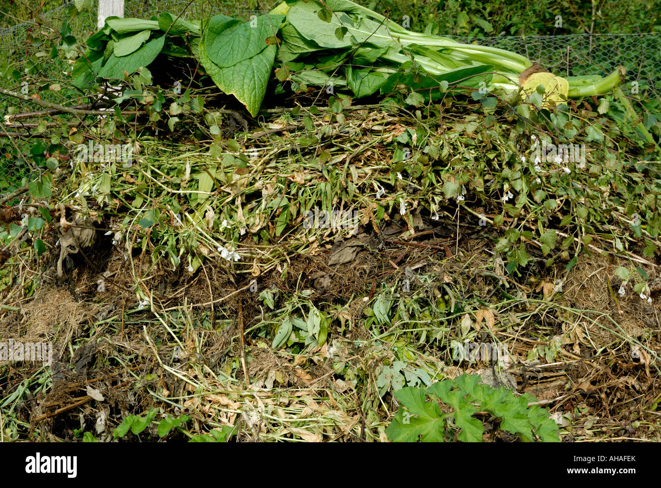 Layered Compost Heap Stock Photo - Alamy