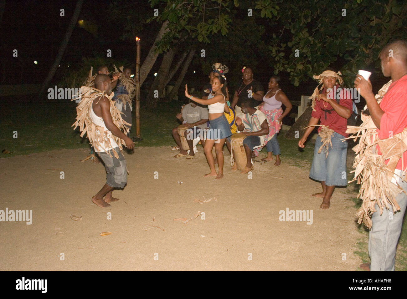 Congo Dancers. Isla Grande, Colon, Republic of Panama, Central America ...
