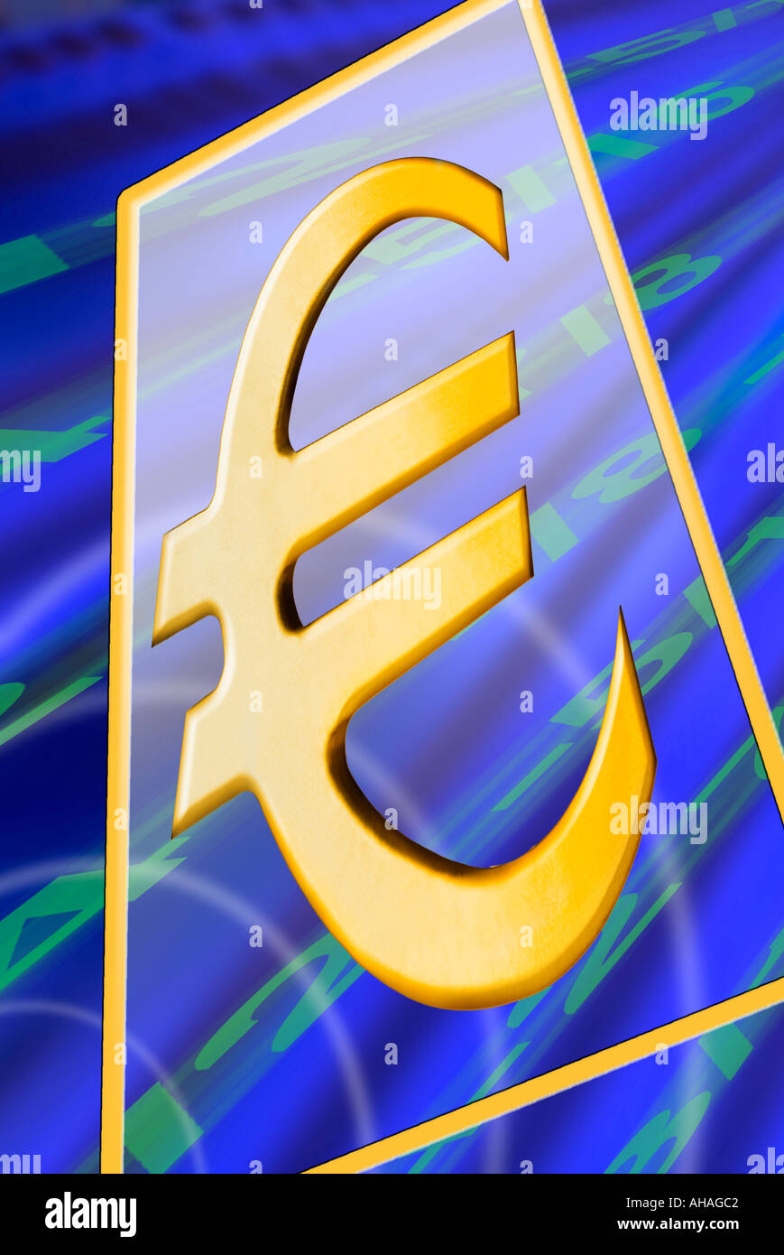 Euro symbol montage Stock Photo - Alamy