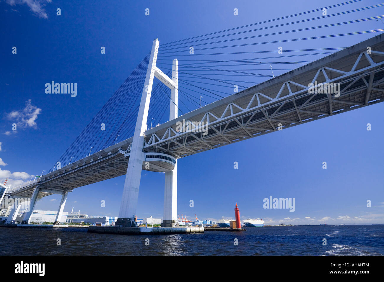 Yokohama bay bridge Stock Photo - Alamy