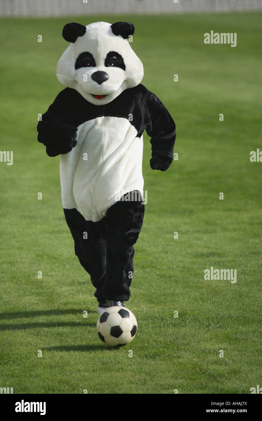 Panda playing football hi-res stock photography and images - Alamy