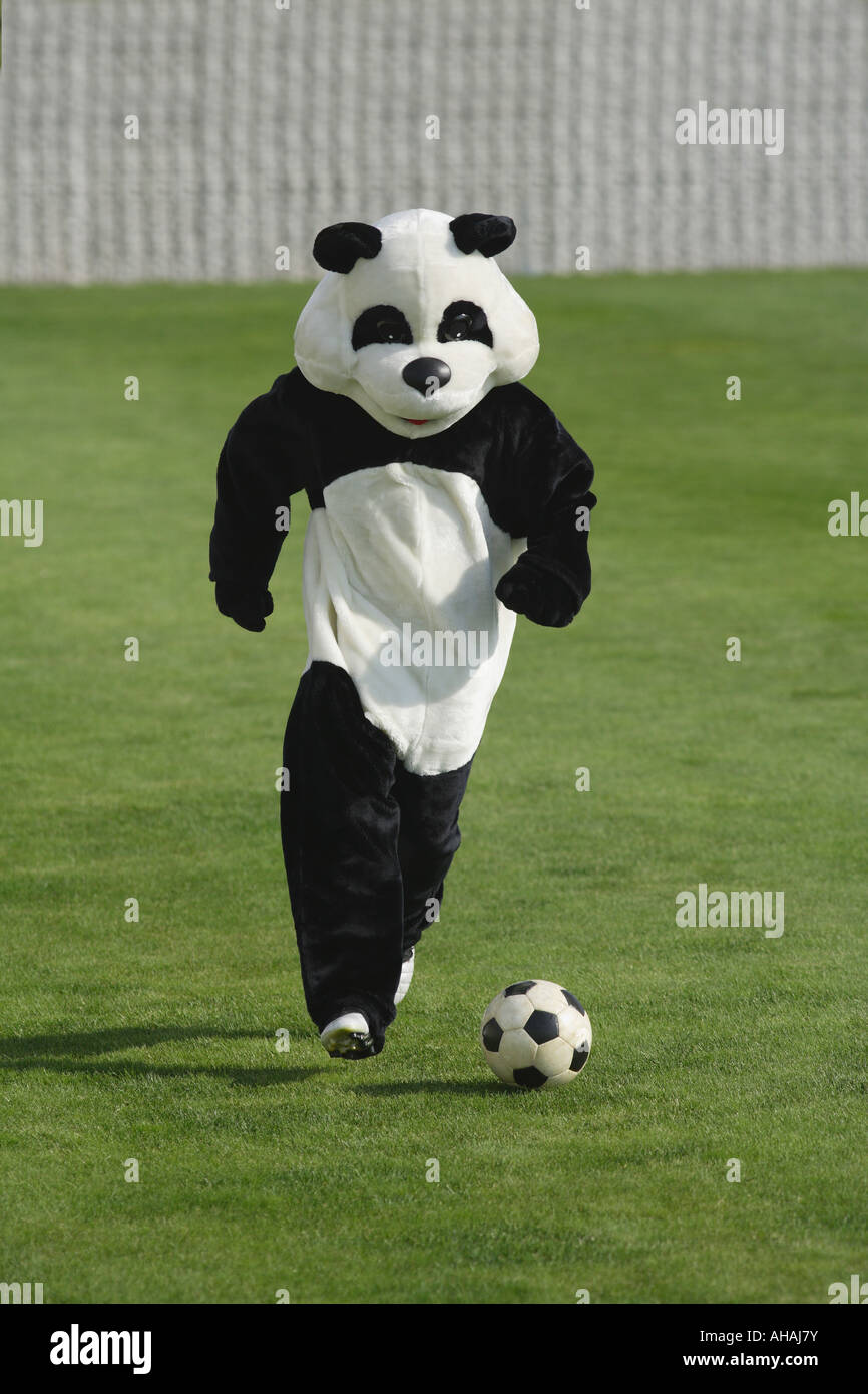 Panda playing football hi-res stock photography and images - Alamy