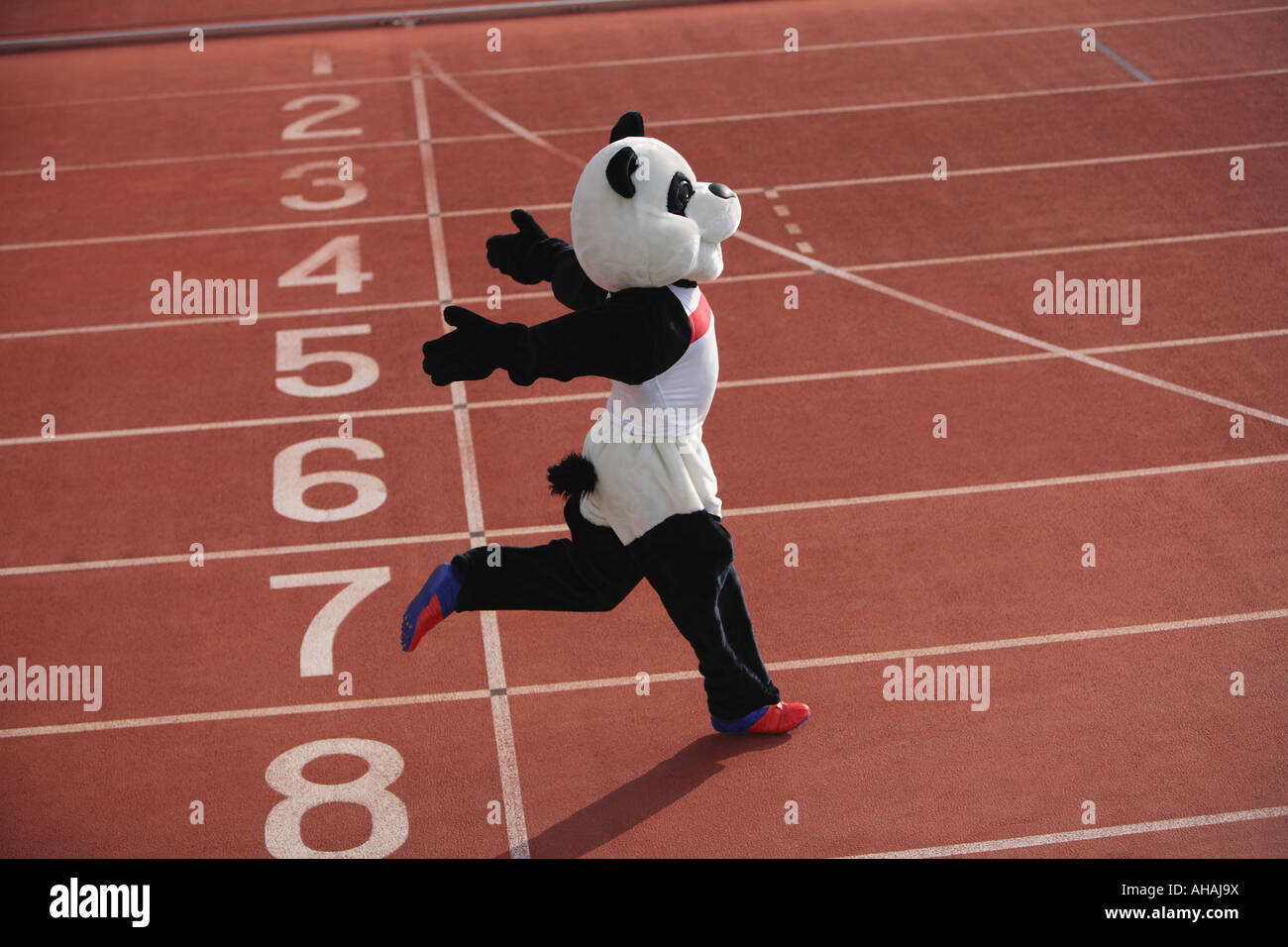 Running track finish line horizontal hi-res stock photography and ...