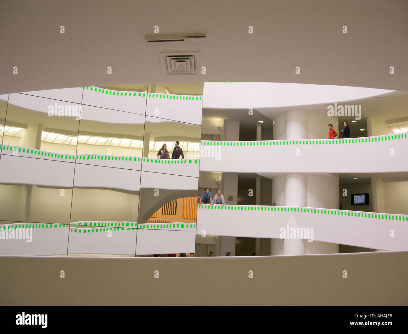 Interior guggenheim museum tourists hi-res stock photography and images ...