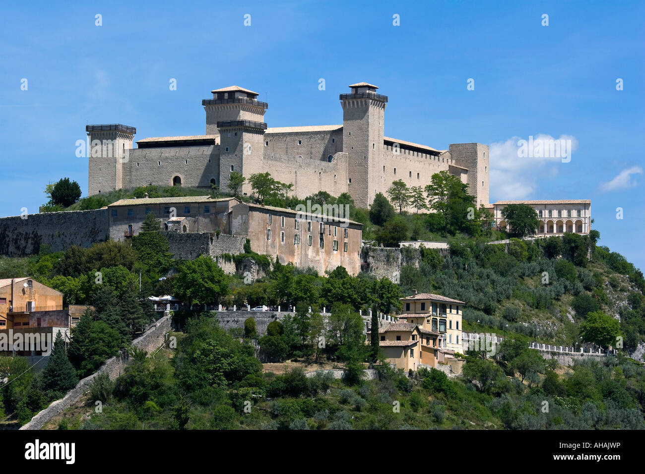 Rocca Albornoziana Spoleto Perugia Umbria Italy Stock Photo - Alamy