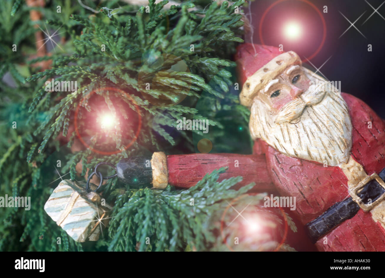 Father christmas with parcel hi-res stock photography and images - Alamy