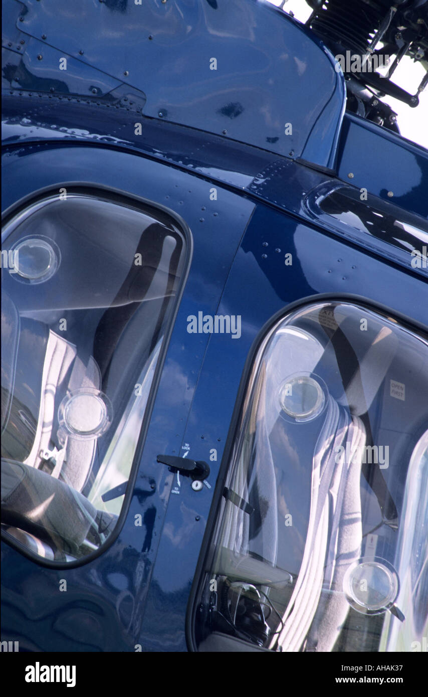 Close up windows of a helicopter Stock Photo - Alamy