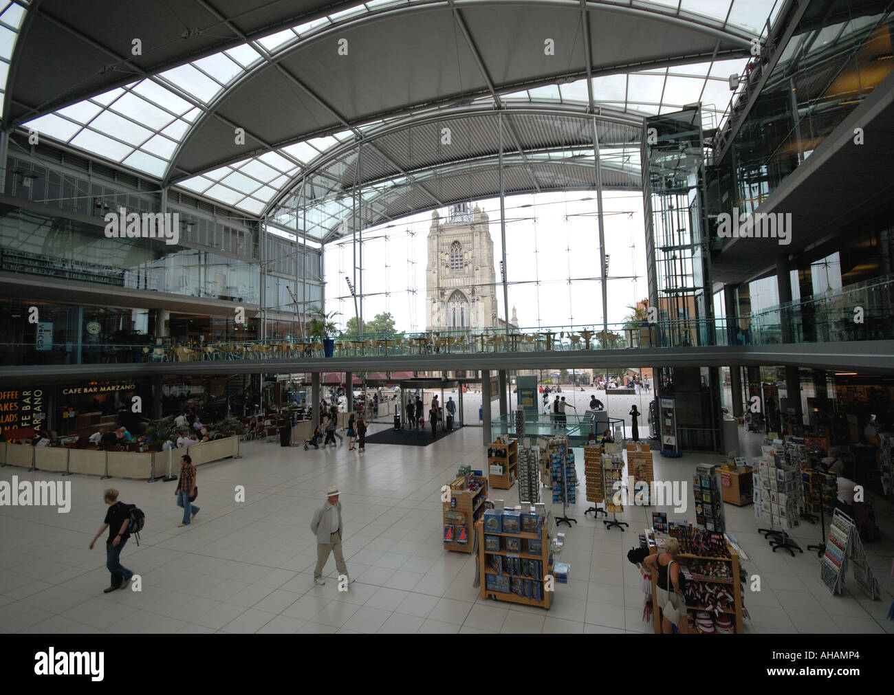 Interior of The Forum, Norwich, East Anglia Stock Photo - Alamy