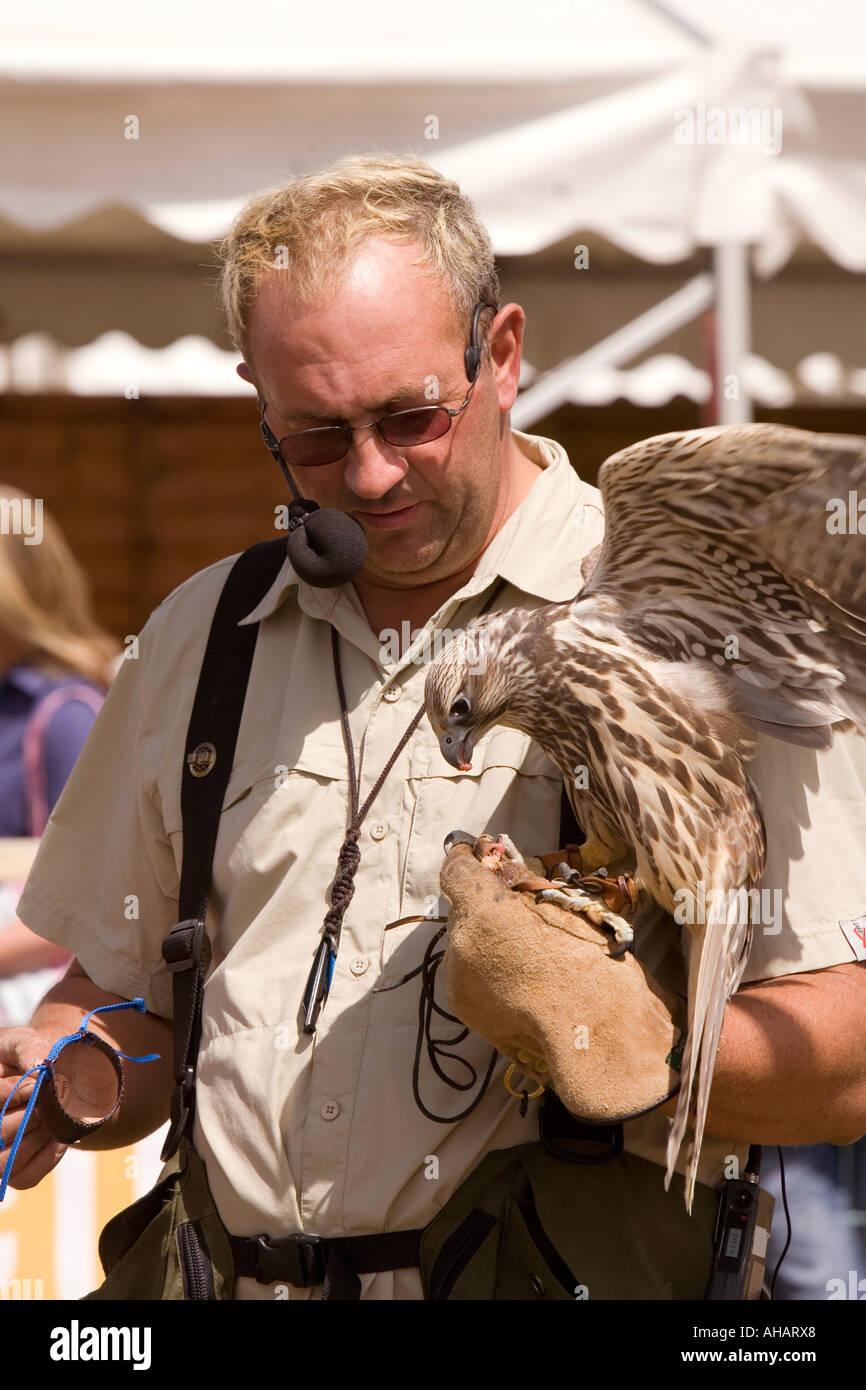 UK Hampshire Romsey Broadlands CLA Game Fair Andy Stokes demonstrating ...