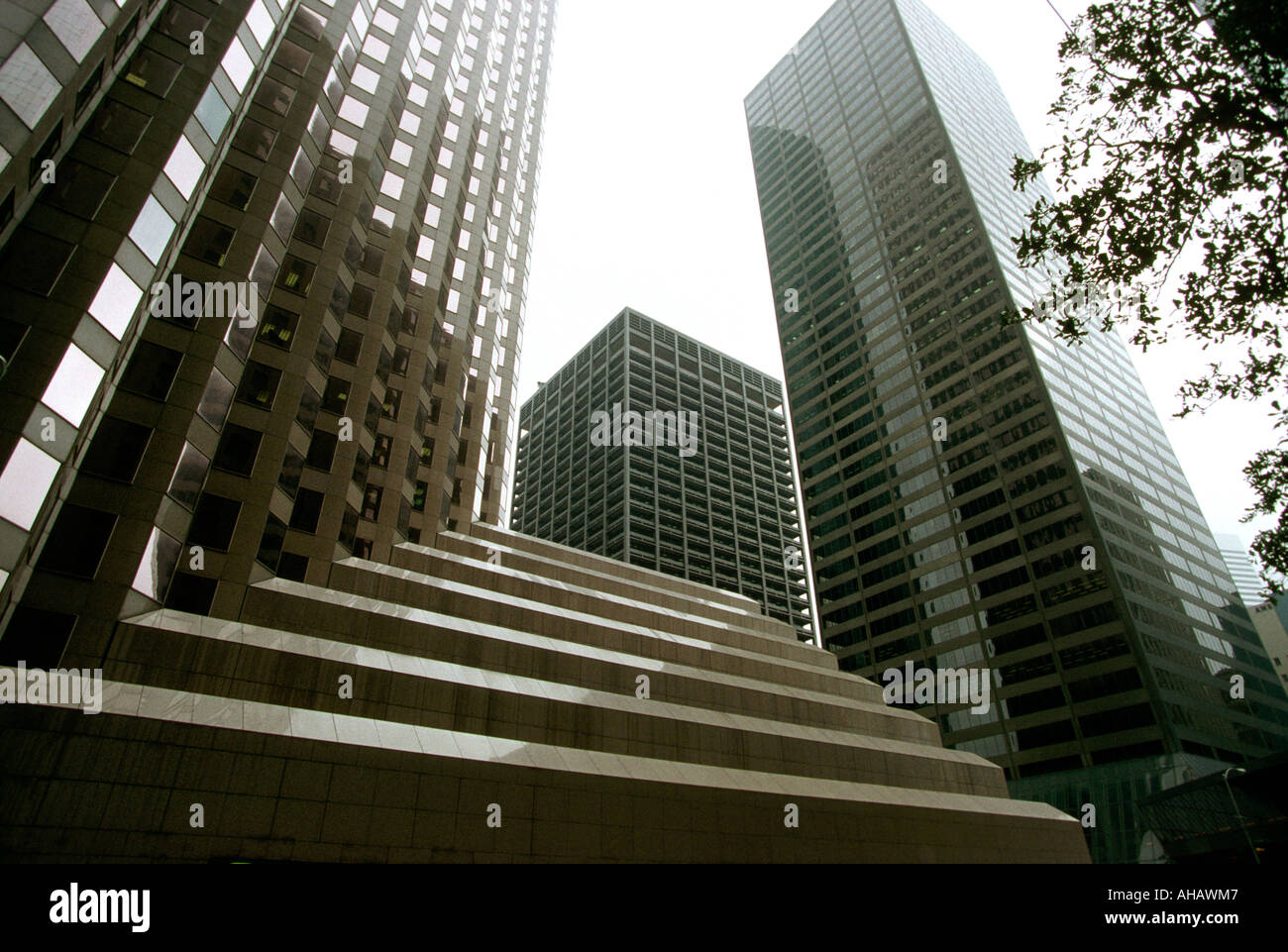 USA Texas Houston Downtown modern office buildings skyscraper Stock ...