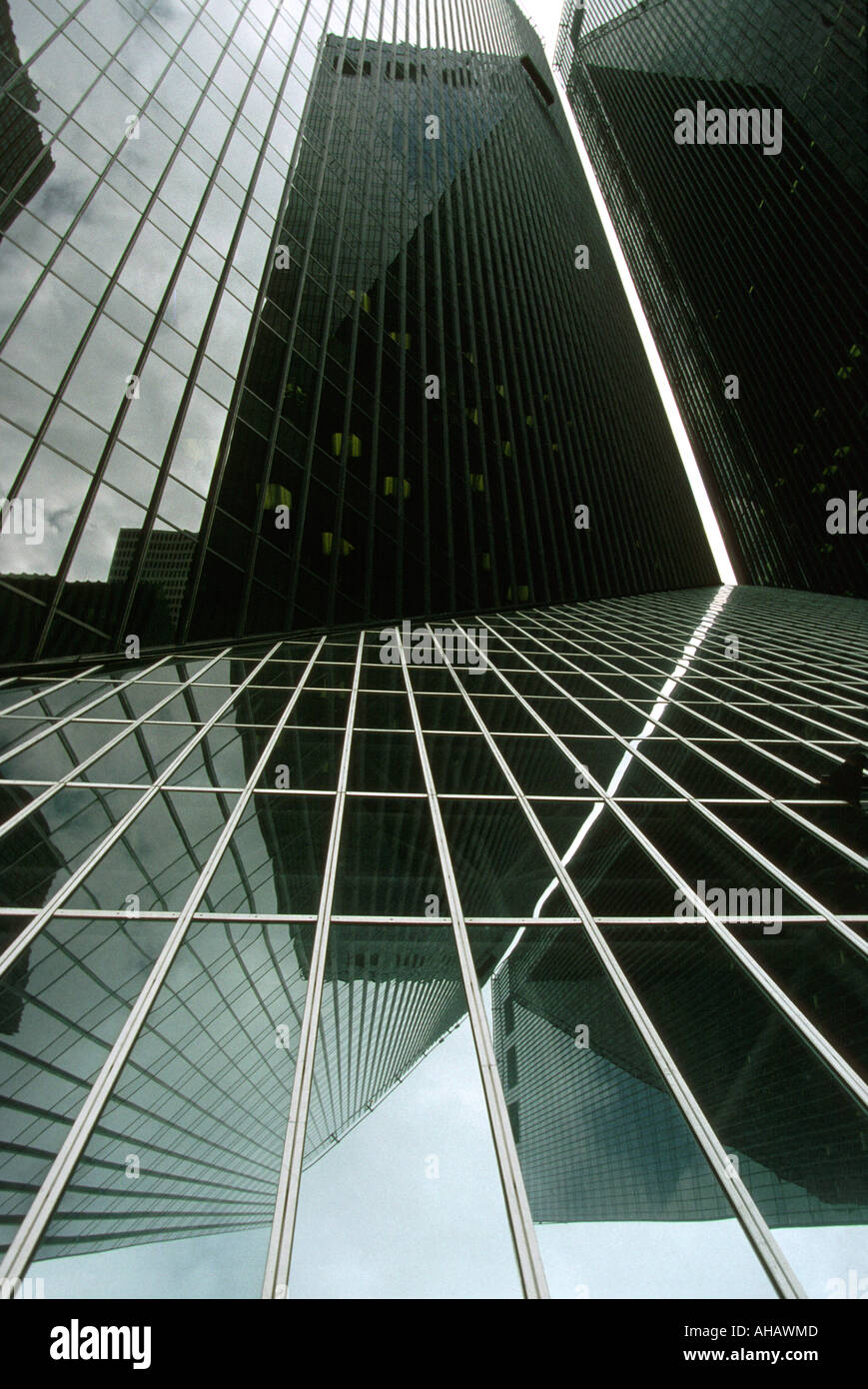 USA Texas Houston Downtown Modern office buildings skyscraper ...