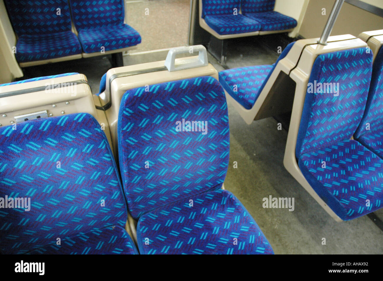 Seats in train London England UK Stock Photo - Alamy