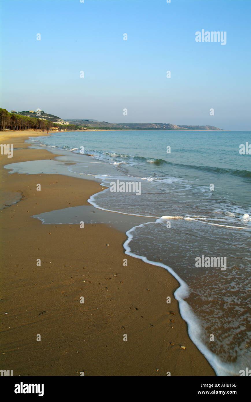 Italy Sicily Eraclea Minoa beach Stock Photo - Alamy
