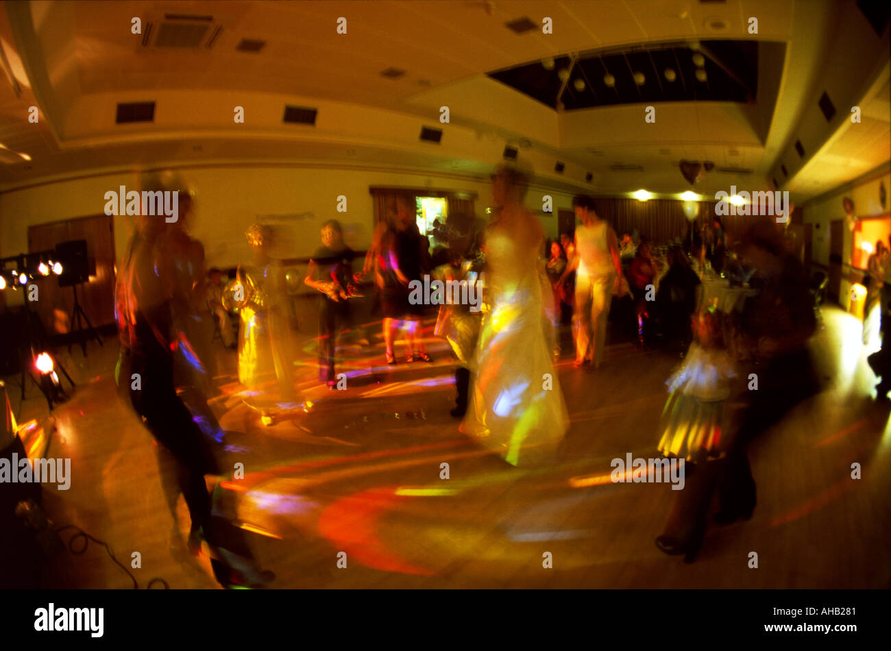 After reception disco at Wedding Party Stock Photo - Alamy